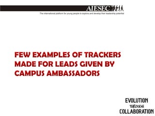 Campus ambassador aiesec in delhi iit (o gcdp) | PPTX