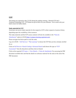 Campus associate training program guideline doc | DOC