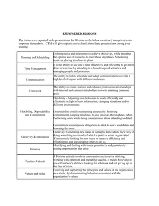 Campus associate training program guideline doc | DOC