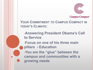Campus Compact History and Mission | PPT