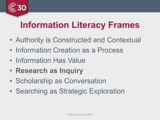 Connecting pedagogies: Service learning and information literacy ...