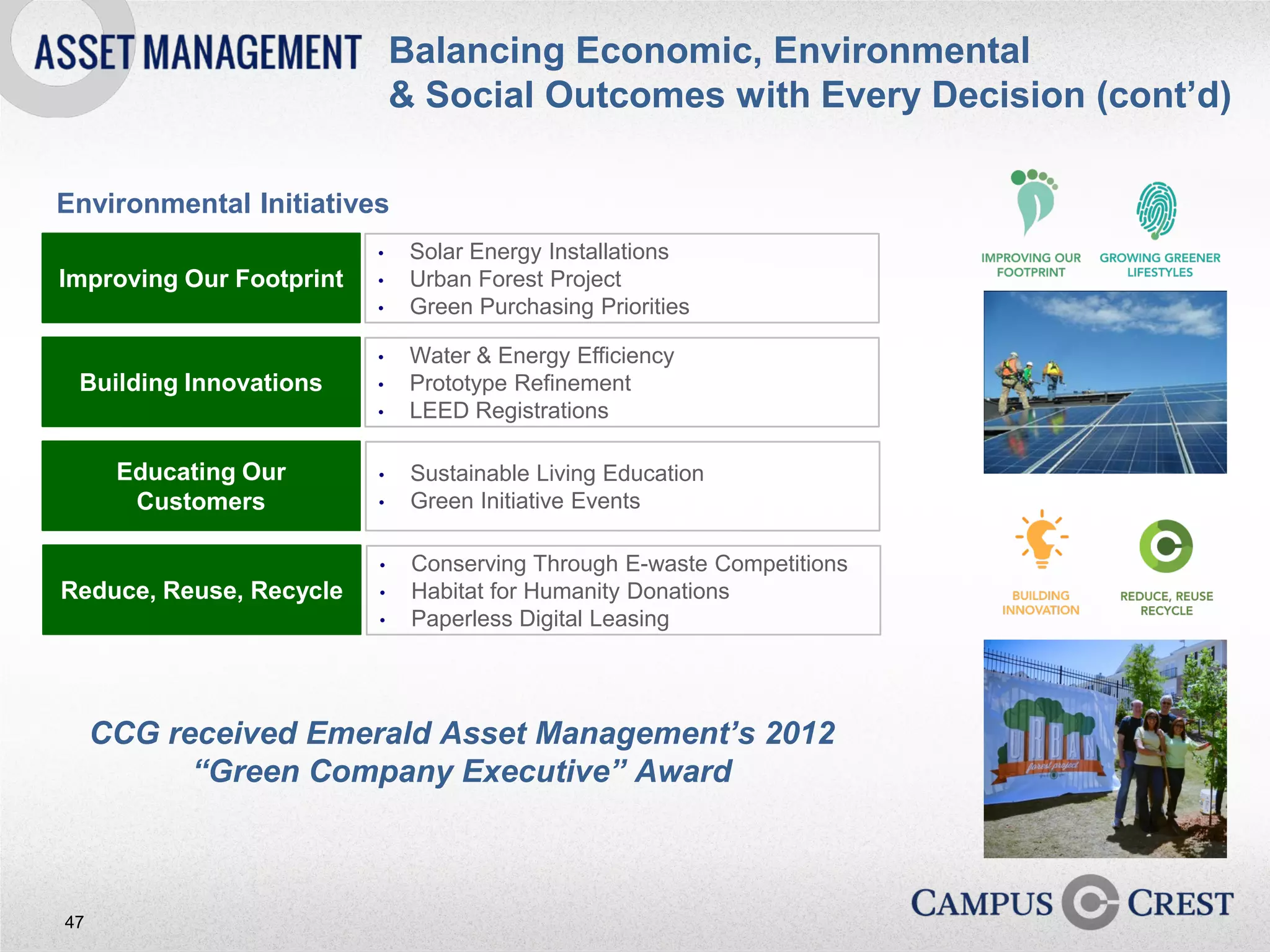 Campus Crest Communities Investor Presentation | PDF
