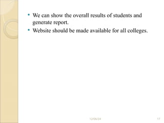 presentation on Campus Recruitment System | PPT