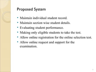 presentation on Campus Recruitment System | PPT