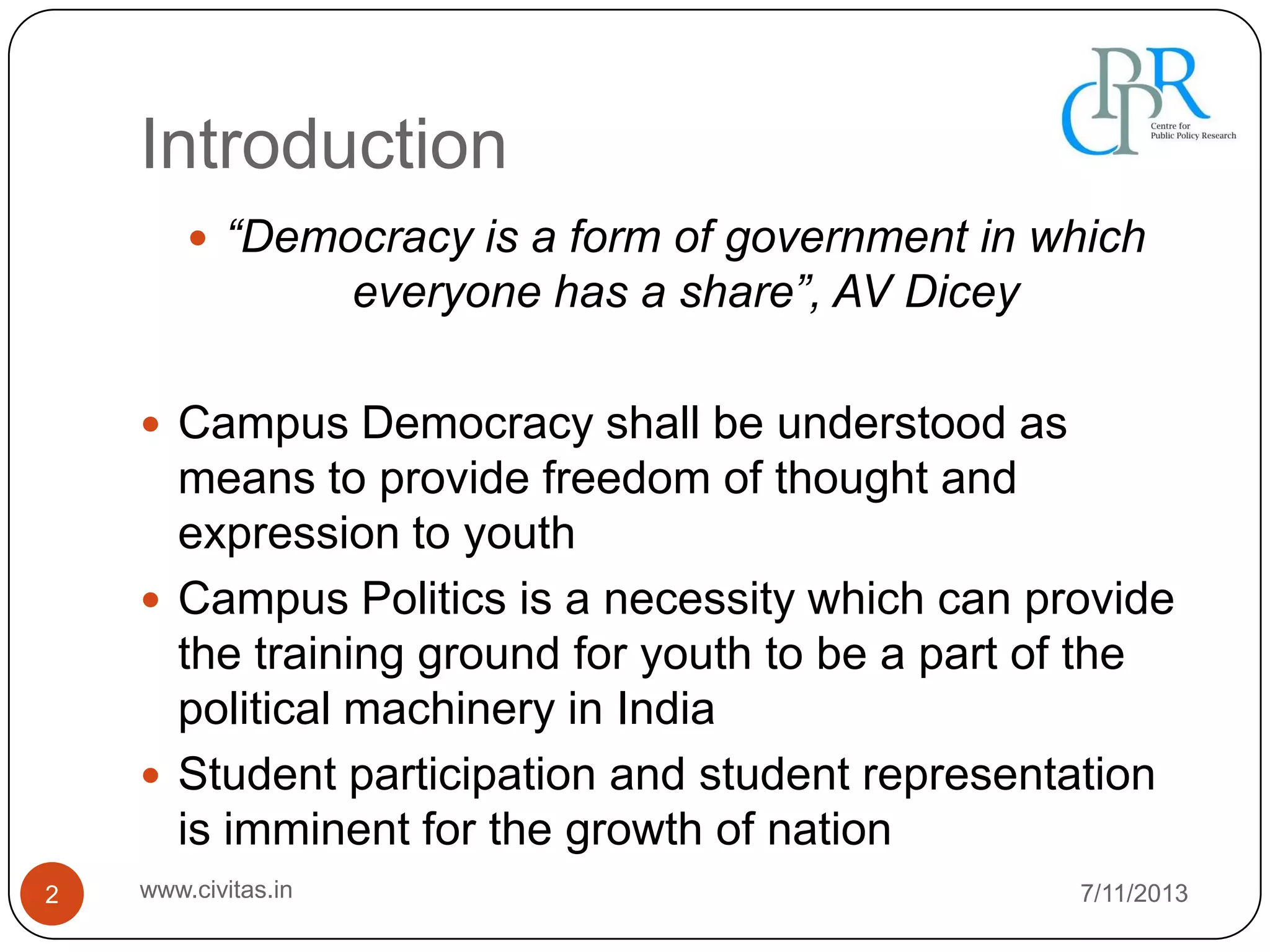 Campus Democracy | PPT
