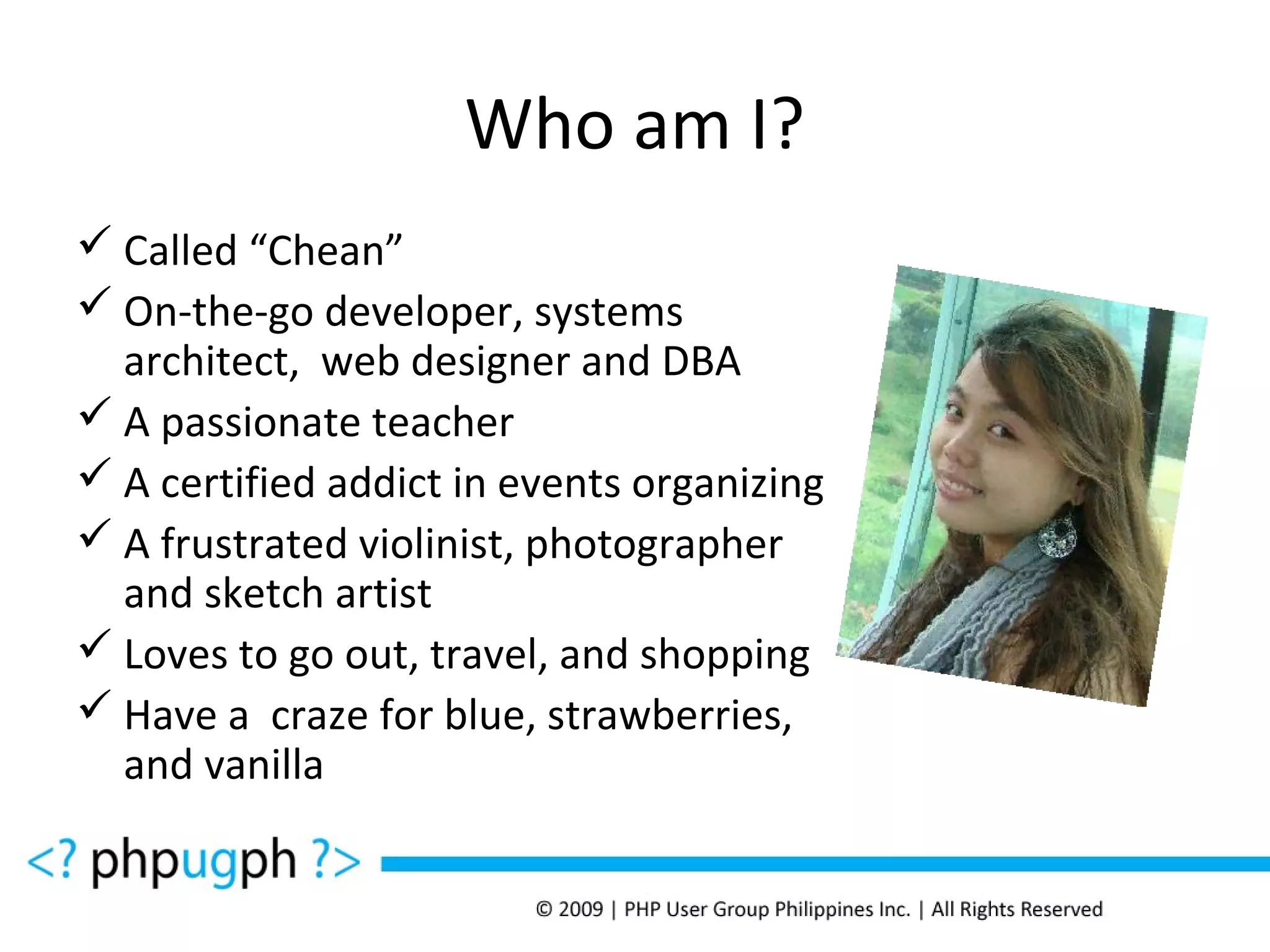 Campus dev con at mapua cherrie ann domingo - how php develops you | PPT