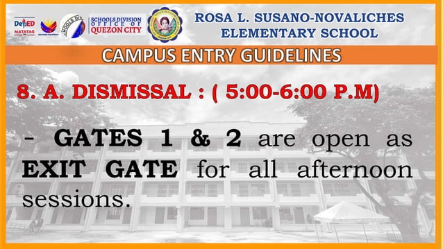 CAMPUS ENTRY RESTRICTION GRADE 5. DAPAT TANDAAN NG MGA TAGA RLSNES | PPT