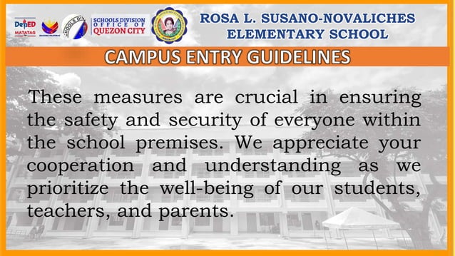 CAMPUS ENTRY RESTRICTION GRADE 5. DAPAT TANDAAN NG MGA TAGA RLSNES | PPT