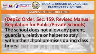 CAMPUS ENTRY RESTRICTION GRADE 5. DAPAT TANDAAN NG MGA TAGA RLSNES | PPTX
