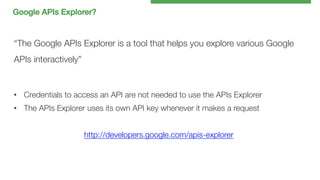Google APIs for NSBM Students | PPT