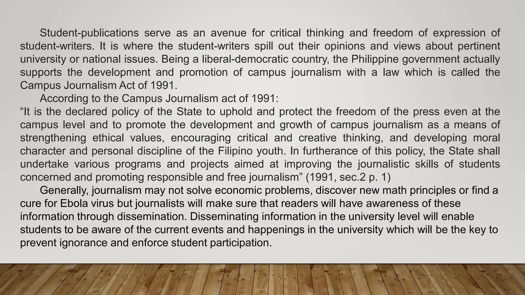 Basics of Campus Journalism | PDF