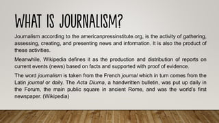 Basics of Campus Journalism | PDF