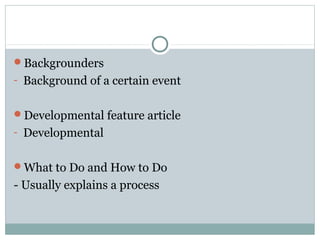 Campus Journalism (Writing Features) | PPT