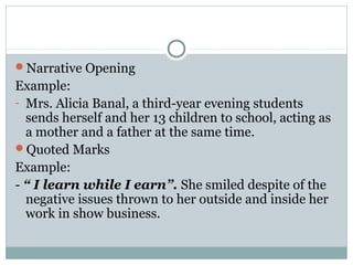 Campus Journalism (Writing Features) | PPT