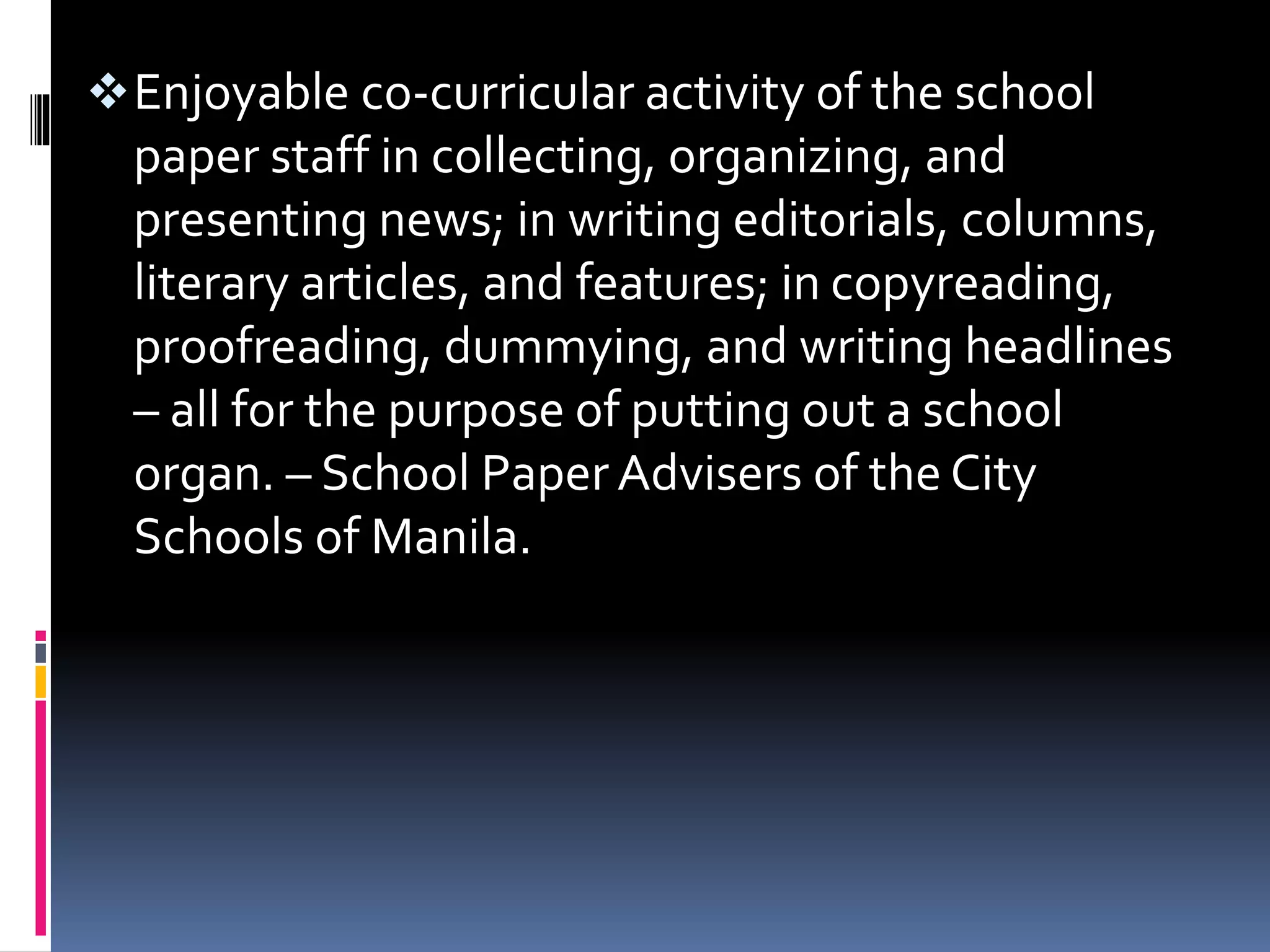 Campus journalism | PPTX