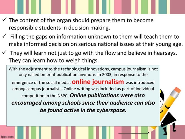 campus_journalism.ppt | College Education | Education