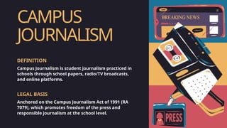Campus Journalism.pptx learn how to write quality journal | PPTX