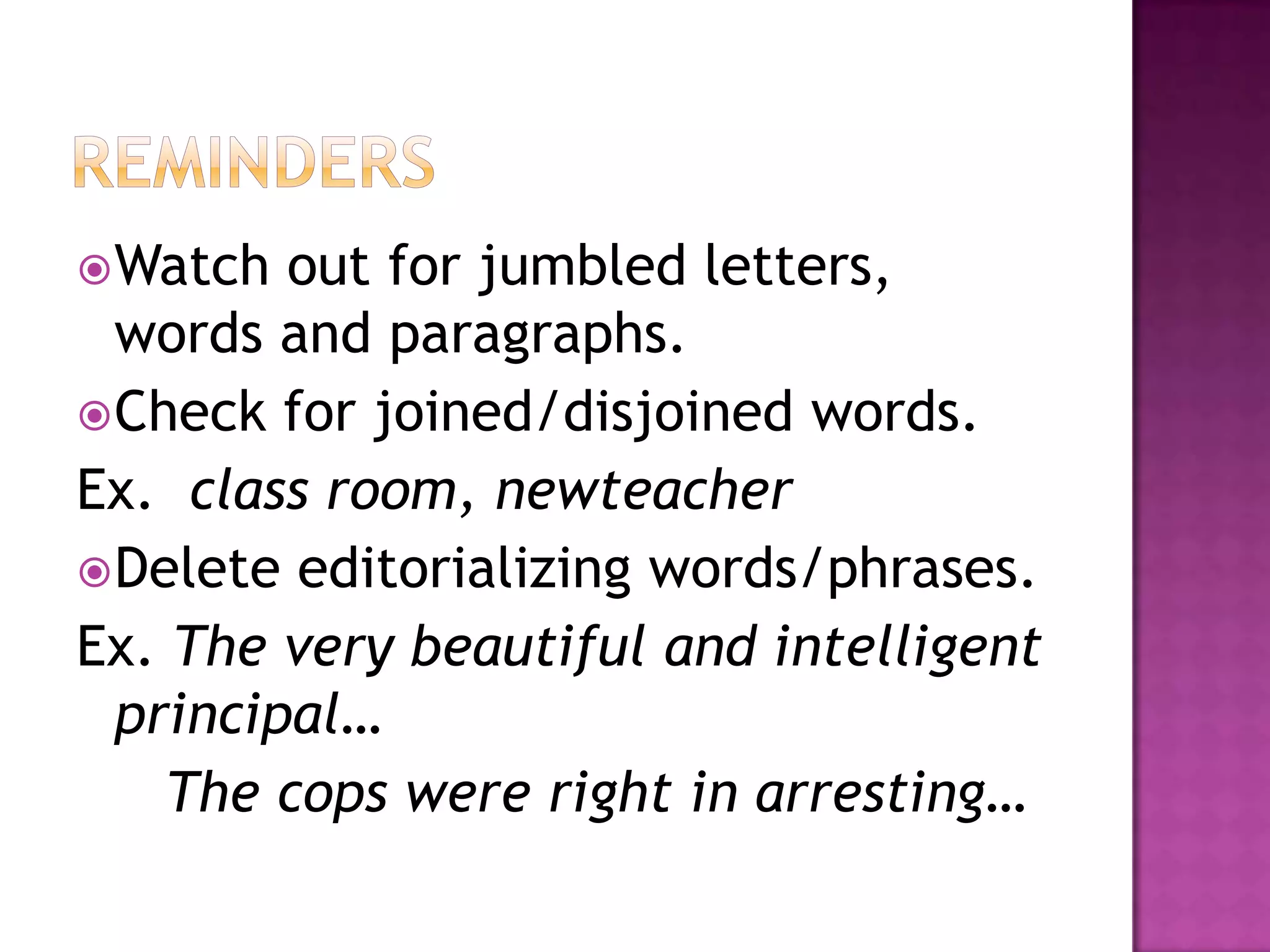 Campus journalism - copyreading and headline writing | PPSX