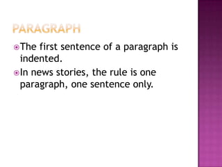 Campus journalism - copyreading and headline writing | PPSX