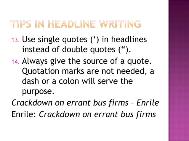 Campus journalism - copyreading and headline writing | PPSX | Internet ...