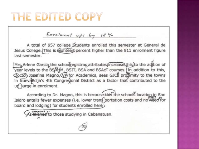 Campus journalism - copyreading and headline writing | PPSX | Internet ...