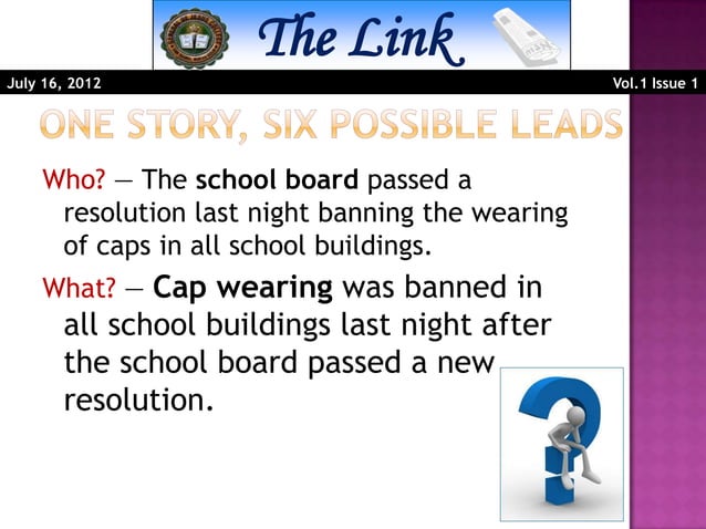 Campus Journalism - News Writing | PPSX