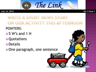 Campus Journalism - News Writing | PPSX