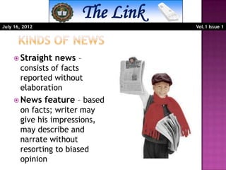 Campus Journalism - News Writing | PPSX