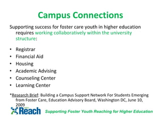 Ohio Reach Campus Liaison Model | PPT