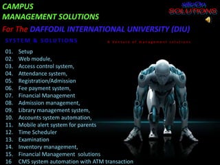 Campus management Solution | PPT