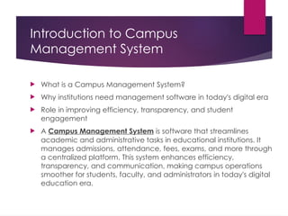 All-in-One Campus Management System for Smarter Institution Operations ...