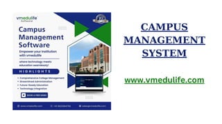 Campus Management System - vmedulife software | PPT