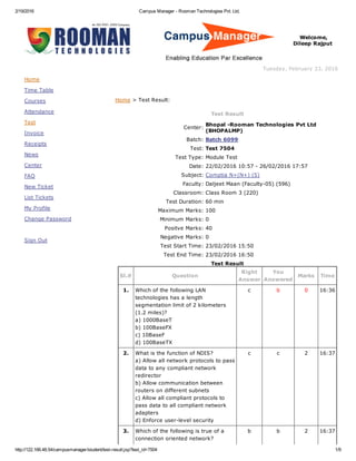 Campus manager rooman technologies pvt | PDF