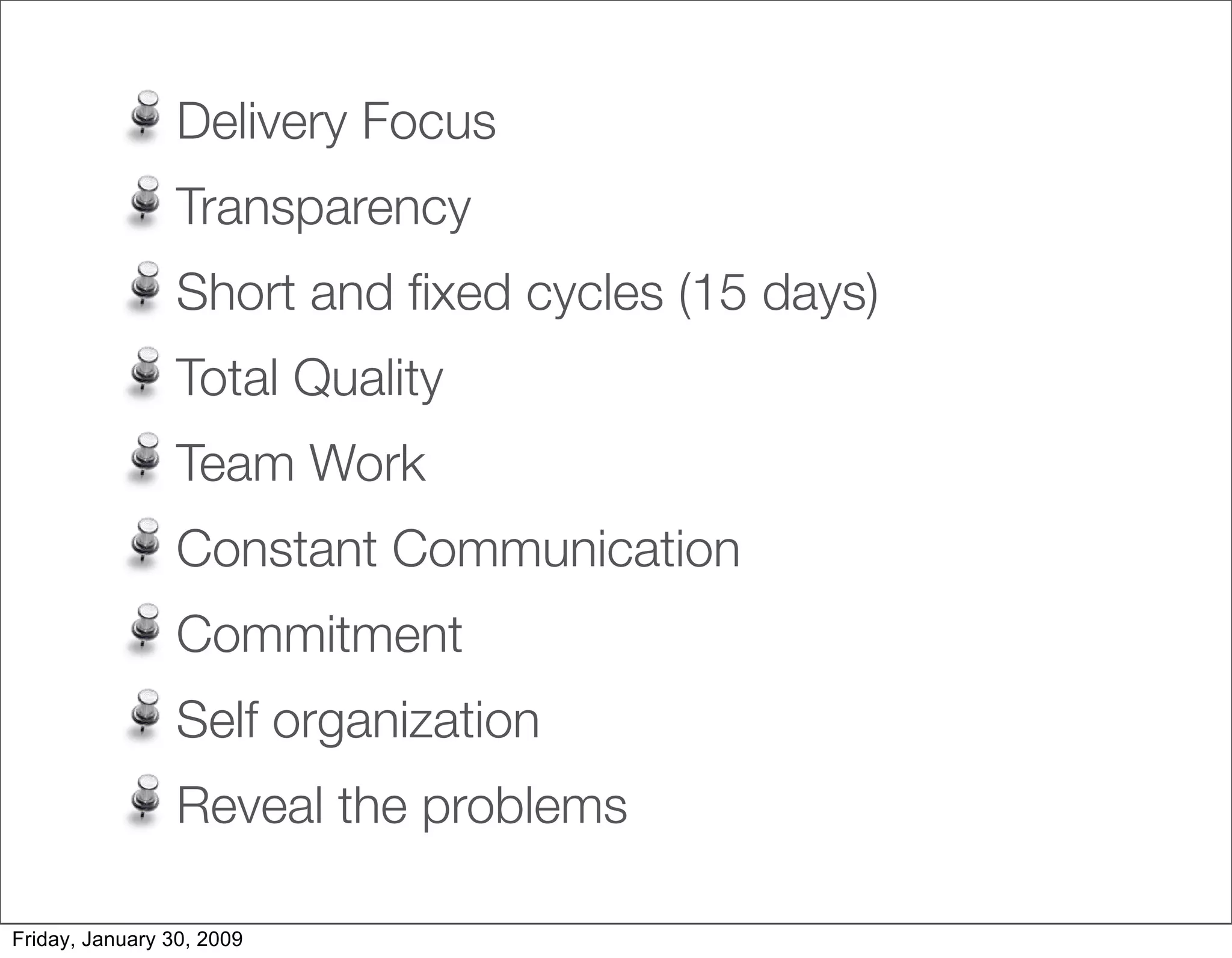 Intro Agile Software Development with Scrum for Campus Party 2009 | PPT