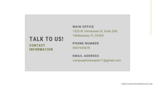 Campus phone repair | PPTX