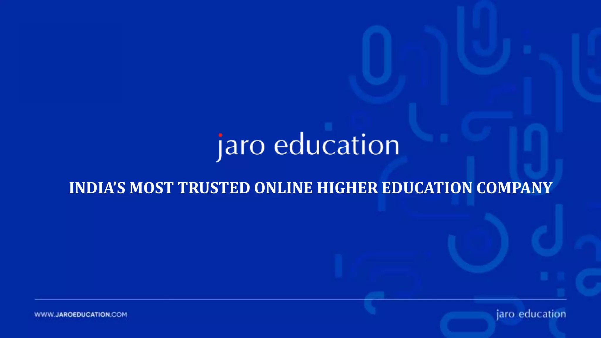 Campus Placement - Brief About Jaro Education 300822 (1).pptx | Free Download