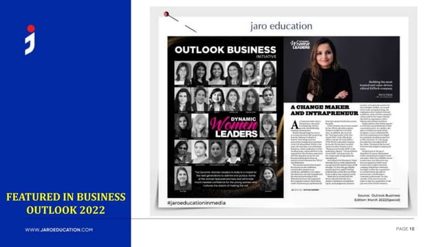 Campus Placement - Brief About Jaro Education 300822 (1).pptx | Free Download