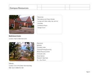 Campus resource handout copy | PPT