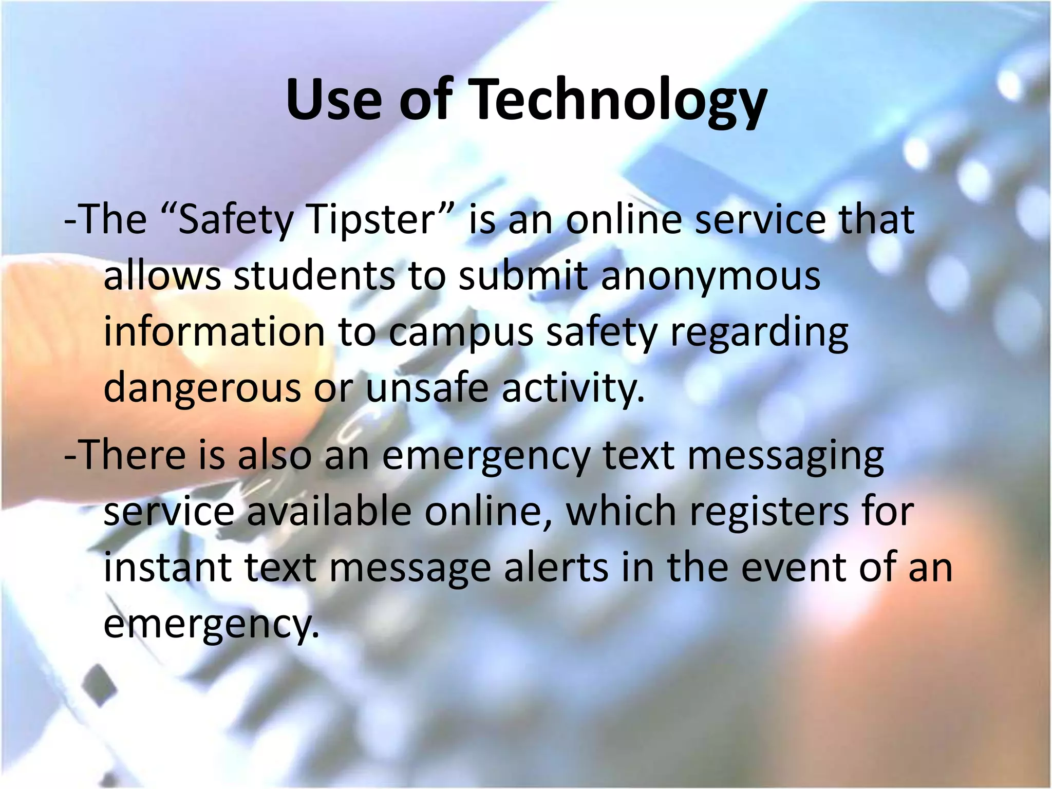Campus Safety | PPTX