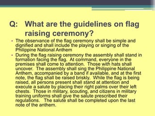 Campus security and flag raising ceremony | PPTX