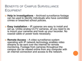 Campus security camera systems | PPTX