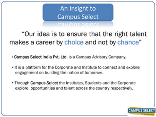 About Campus Select India Pvt Ltd | PDF