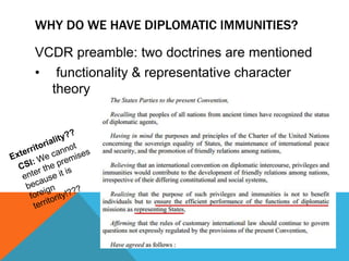 Understanding Diplomatic Privileges and Immunities | PPTX