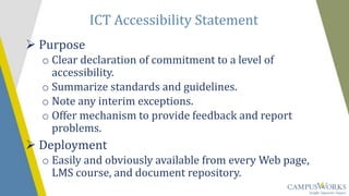Information and Computer Technology (ICT) Accessibility | PPT