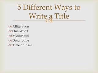 Camp write along lesson | PPTX