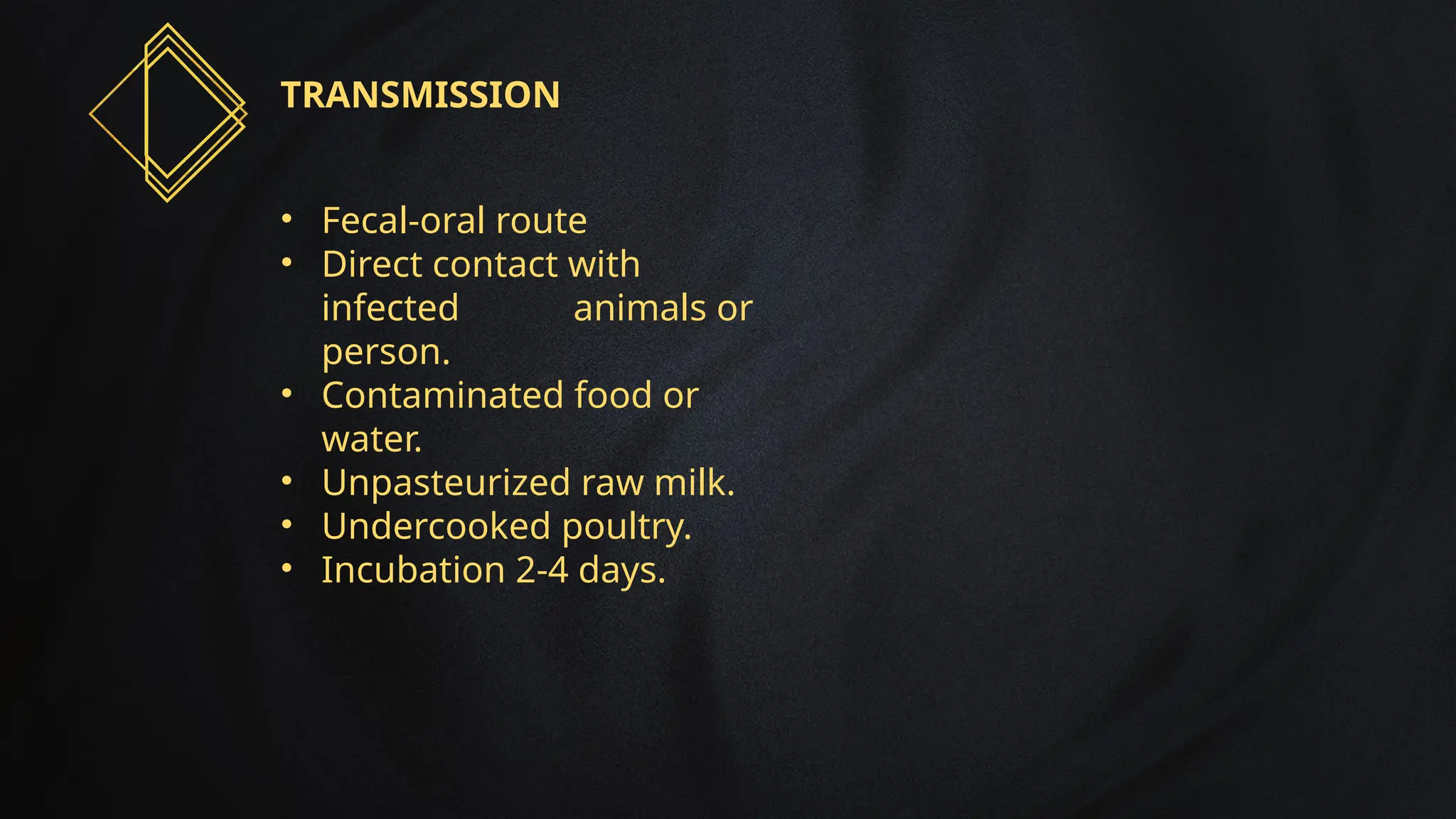 CAMPYLOBACTERIOSIS (foodborne infection) | PPTX