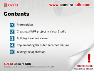 How to implement camera recording for USB webcam or IP camera in C#.NET