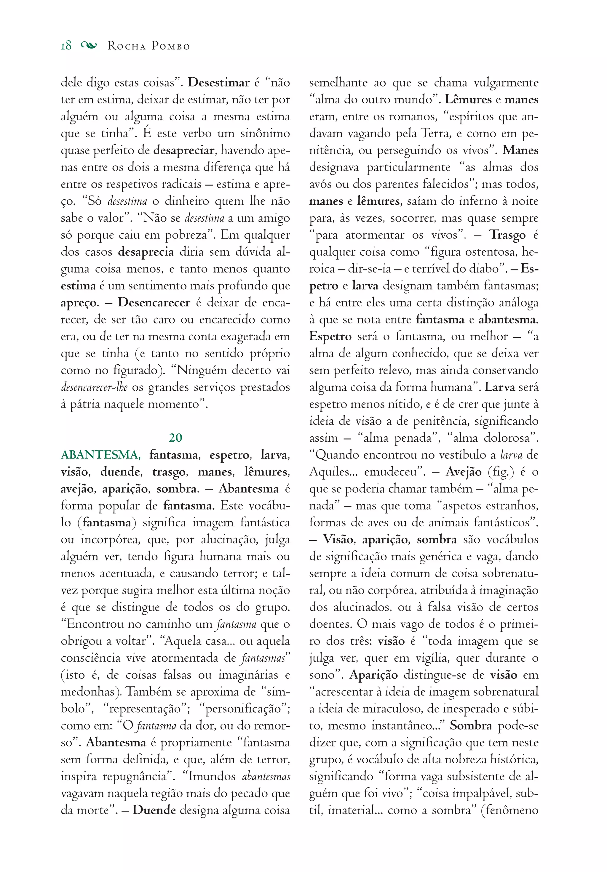 Dicionario de sinônimos da língua portuguesa | PDF