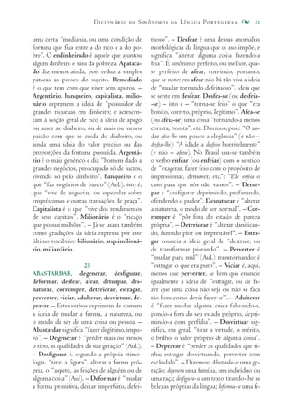 Dicionario de sinônimos da língua portuguesa | PDF