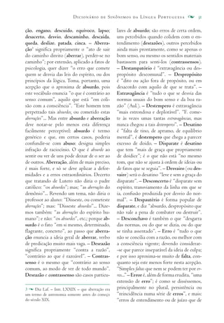 Dicionario de sinônimos da língua portuguesa | PDF